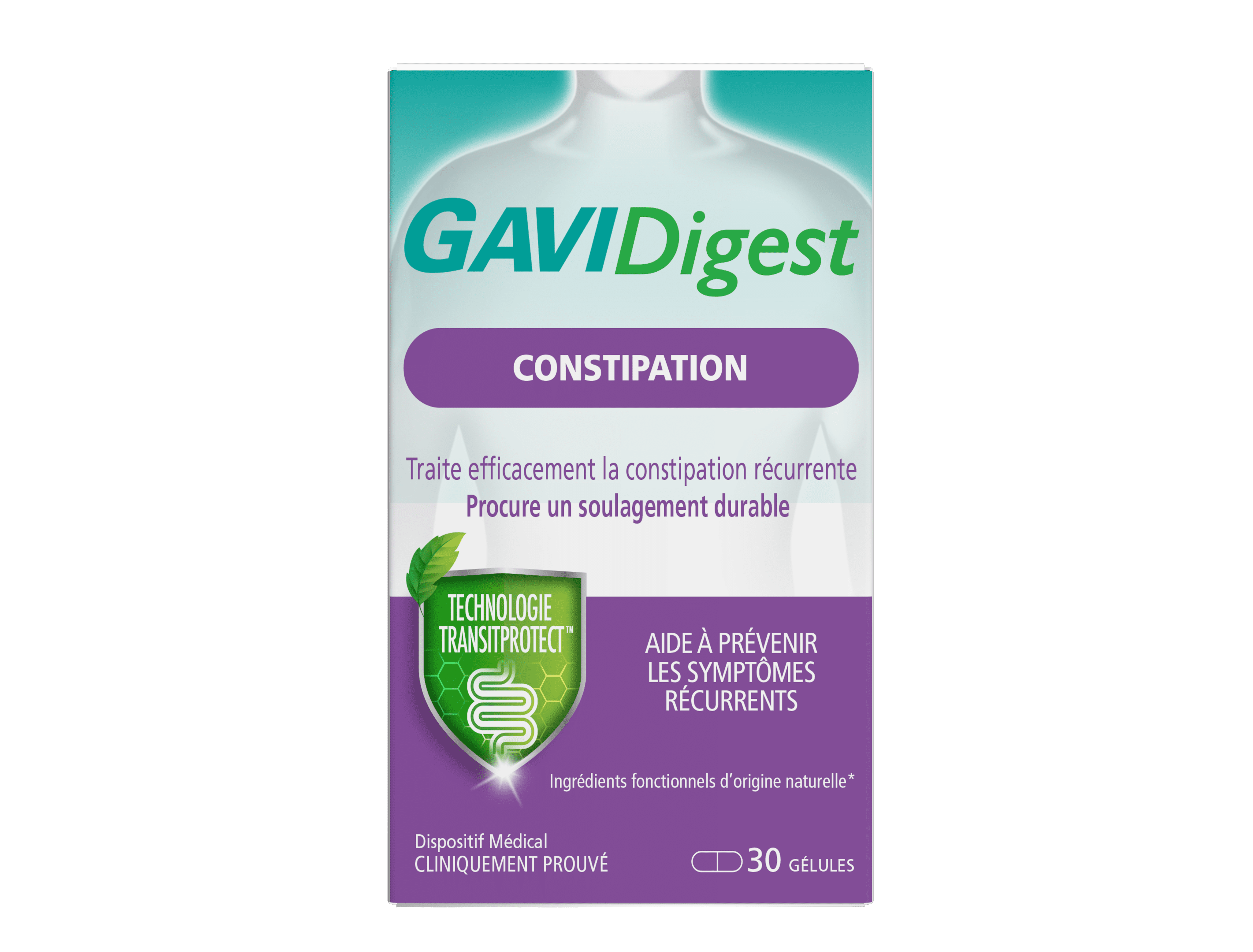 GAVIDigest Constipation : traitement qui rétablit la fonction intestinale